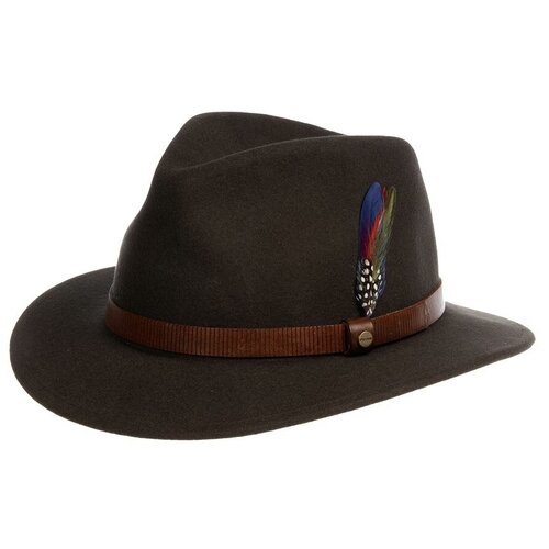 Шляпа STETSON, размер 57, коричневый