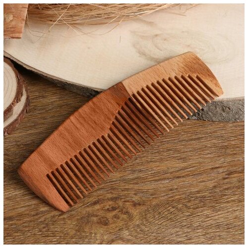 Гребень, двойной, дуб, 18 см