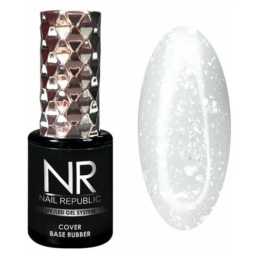 Nail Republic Базовое покрытие Cover Base Rubber MILK SHAKE, №110, 10 мл
