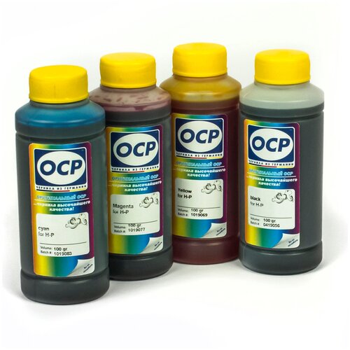 Чернила (краска) OCP для картриджей HP: 650, 651, 662, 678 100x4