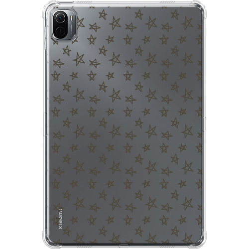 Противоударный силиконовый чехол для планшета Xiaomi Mi Pad 5/5 Pro 11.0 Черные звезды геометрия