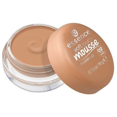 Essence Тональный мусс Soft touch mousse make-up, 16 г, оттенок: 02 matt beige