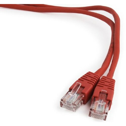 Сетевой кабель Gembird Cablexpert UTP cat.5e 1.5m Red PP12-1.5M/R