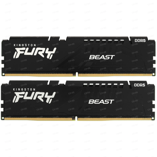 Оперативная память Kingston DDR5 32Gb 5600MHz Fury Beast RTL PC5-44800 CL40 DIMM 288-pin 1.25В dual rank
