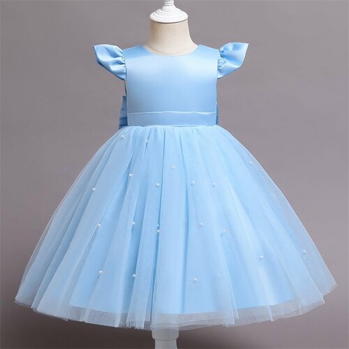 Платье, размер 110, голубой