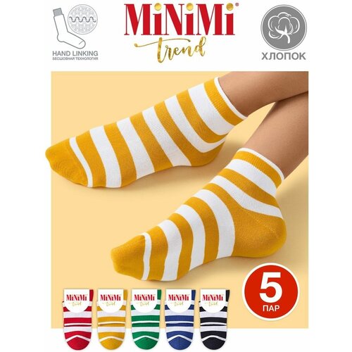 Носки MiNiMi, 5 пар, размер 35-38 (23-25), мультиколор
