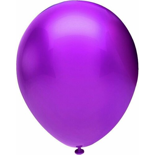 Шарики воздушные (12'/30 см) Фиолетовый (910), металлик, 50 шт. набор шаров на праздник