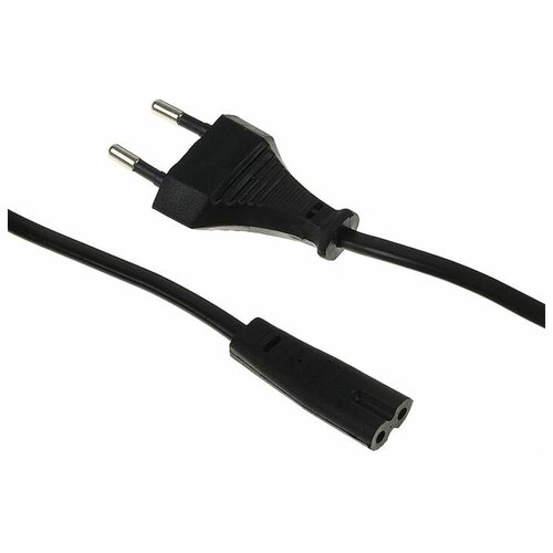 Кабель питания Cablexpert PC-184/2-1.8M, CEE 7/16 - C7, 2-pin, 2.5 А, 1.8 м, черный