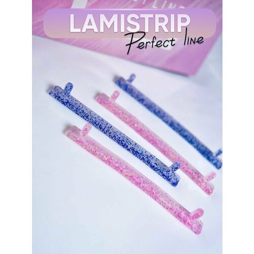 Lamistrip стрипы для ламинирования ресниц. Perfect line ленты для биозавивки ресниц. 2 пары
