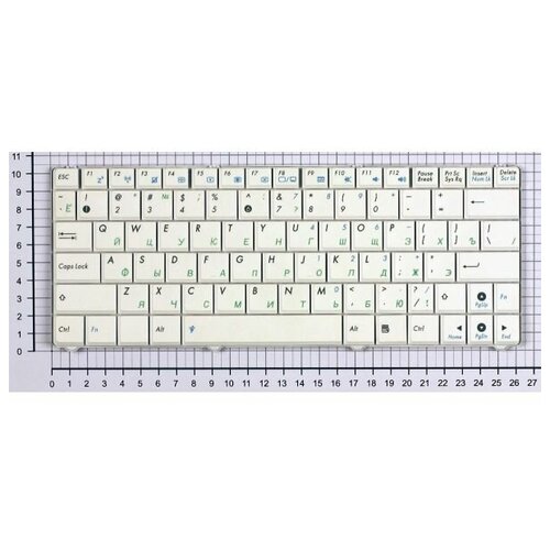 Клавиатура для ноутбука Asus Eee PC 1101 1101HA N10 белая