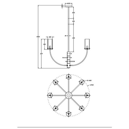 Maytoni Подвесной светильник Maytoni MOD223PL-08BS