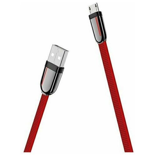 Дата-кабель Hoco U74 USB-MicroUSB, 1.2 м, красный