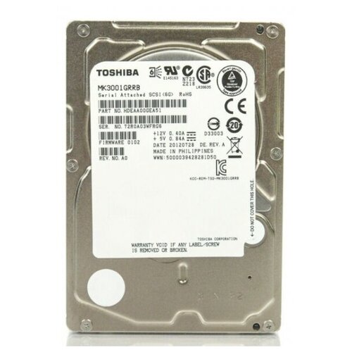 300 ГБ Внутренний жесткий диск Toshiba HDEAA00JAA51 (HDEAA00JAA51)