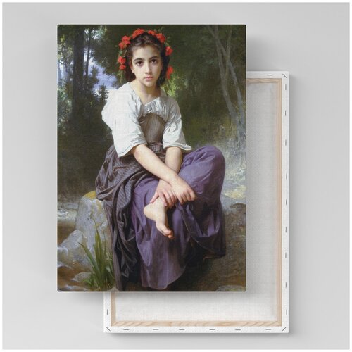 Картина на холсте с подрамником / Bouguereau William / Бугеро Вильям - Ручей