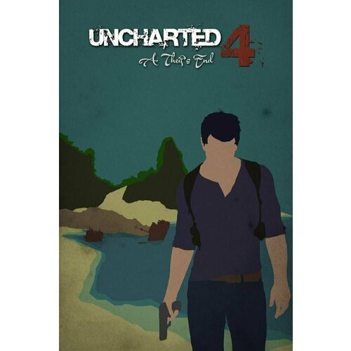 Плакат, постер на холсте Uncharted/Анчартед. Размер 21 на 30 см