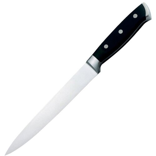 Нож цельнометаллический с кованой рукояткой из нержавеющей стали Длина лезвия: 15 см Толщина стали: 2,5 мм