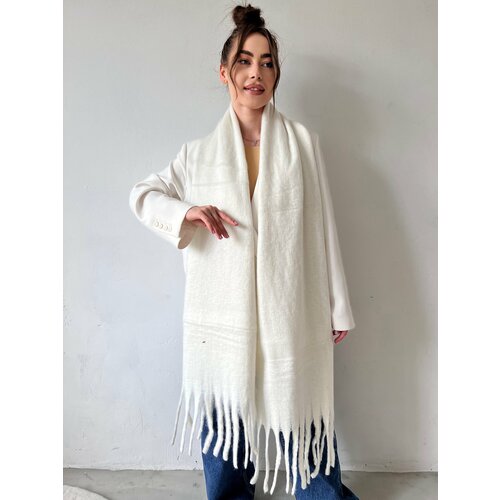 Шарф YuliyaMoon,230х30 см, one size, белый