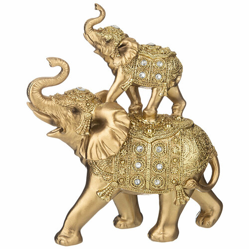 Фигурка декоративная слоны 21х9х25 см (182028)