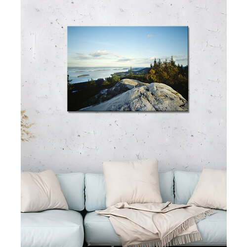Картина/Картина на холсте для интерьера/Картина на стену/Картина для кухни/ - Финляндия природа (8) 30х40
