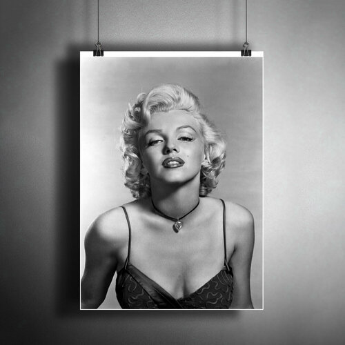 Постер плакат для интерьера "Американская актриса, певица и модель - Мэрилин Монро A3 (297 x 420 мм)