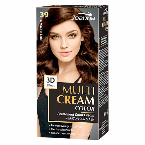 Краска для волос `JOANNA` MULTI CREAM 3D Ореховый (тон 39)