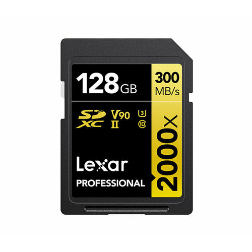 Карта памяти Lexar SDXC 128GB Professional 2000x UHS-II U3 V90