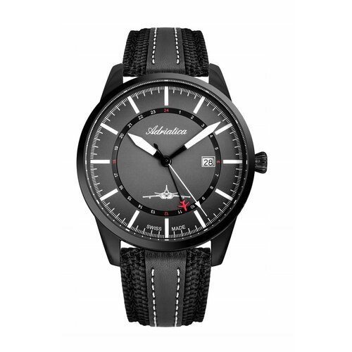 Наручные часы Adriatica A8186.B217Q, белый, серый