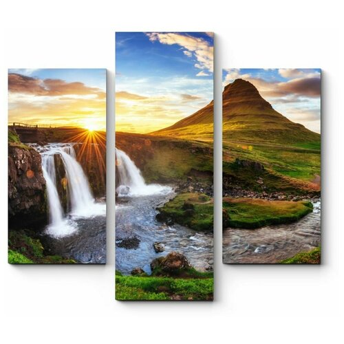 Модульная картина Живописный пейзаж Исландии80x72