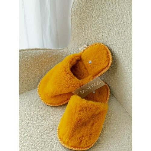 Тапочки Manza, размер 37, желтый, оранжевый