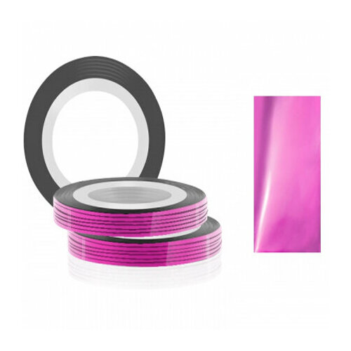 Jessnail Фольга для дизайна ногтей в рулоне 20м*0,8мм, розовая (74634)