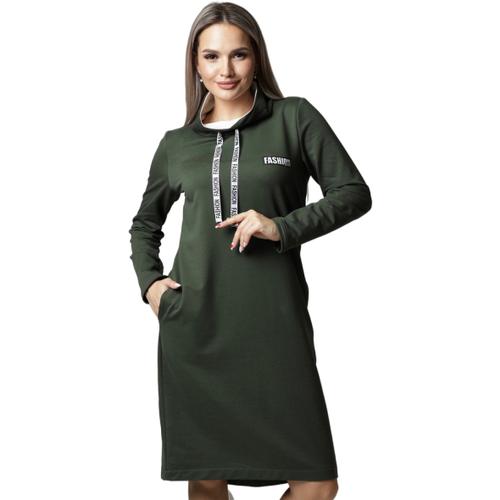 Платье Elena Tex, размер 58, зеленый