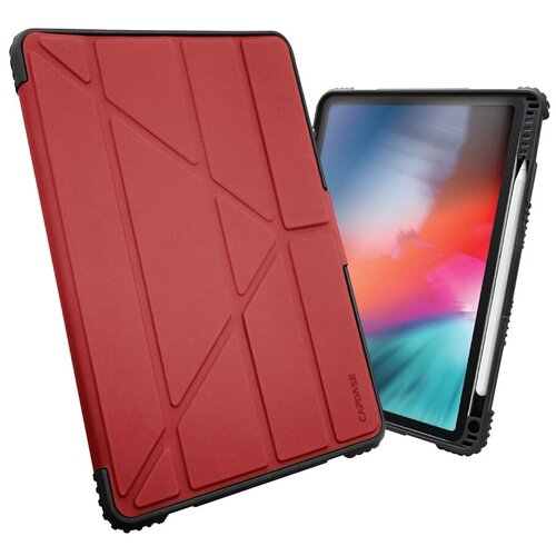 Противоударный чехол BUMPER FOLIO Flip Case для iPad 9.7 2017/iPad 9.7 2018, красный