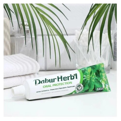 Зубная паста Dabur Herb’l Базилик, 7.5 мл