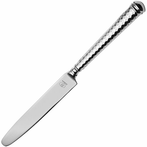 Нож столовый "Cubism 21" 23.7 см, серебряный, сталь, Sola, 118122