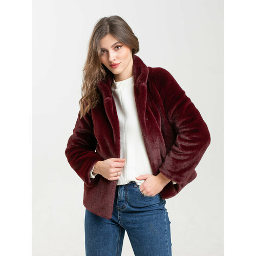 Куртка, размер 54, бордовый