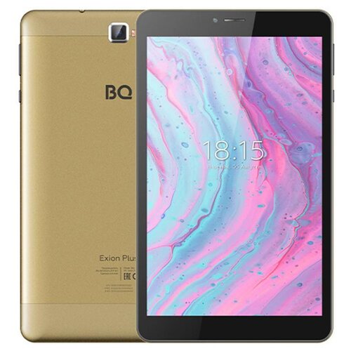 8" Планшет BQ 8077L Exion Plus (2020), 3/32 ГБ, Wi-Fi + Cellular, Android 10, золотой