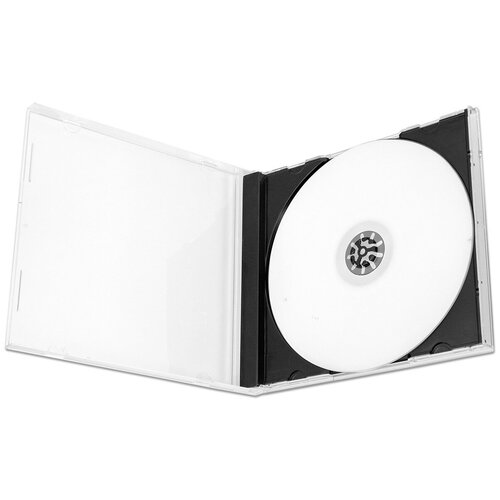 Коробка CD Box 1 диск Jewel black (черный трей), 10 мм, упаковка 30 шт.