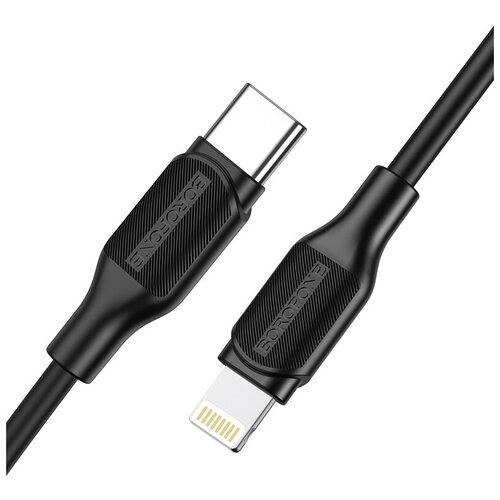 Кабель USB-C BOROFONE BX42 Encore, Type-C - Lightning, 3A, 1 м, черный