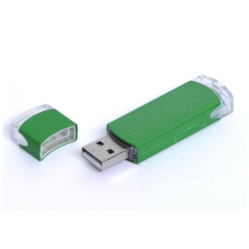 Классическая металлическая флешка для нанесения логотипа (64 Гб / GB USB 3.0 Зеленый/Green 014 оптом от интернет магазина)