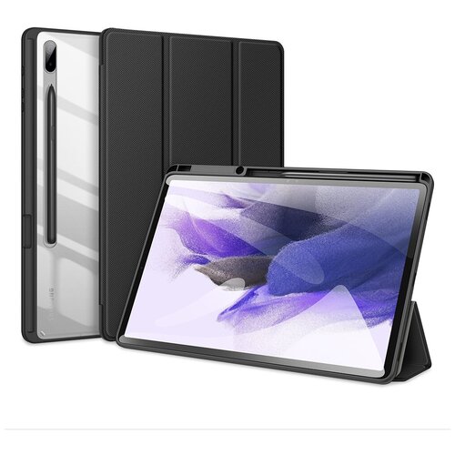 Чехол книжка для Samsung Tab S7 FE Lite (T730 / T736B) / S7 Plus (T970 / T976B), Dux Ducis Toby series черный