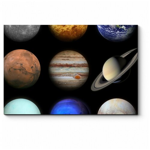 Модульная картина Планеты солнечной системы 110x73