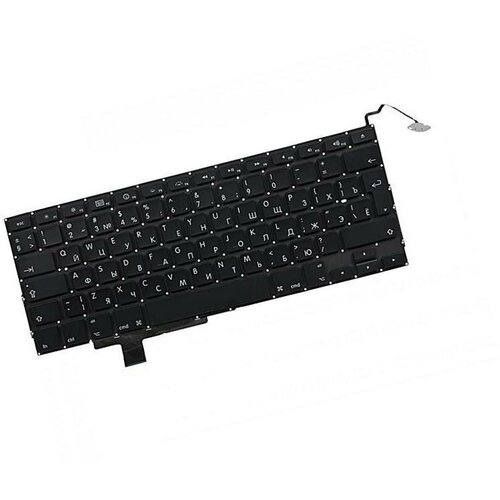 Клавиатура (keyboard) для Apple MacBook Pro 17 A1297, Early 2009 Late 2011, Г-образный Enter RUS, A1297