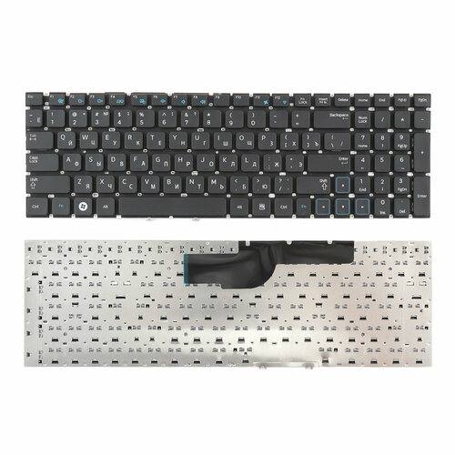Клавиатура для ноутбука Samsung NP300E5A, NP300V5A, NP305V5A черная без рамки