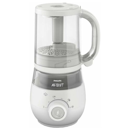 Блендер-пароварка Philips AVENT SCF875, белый/серый