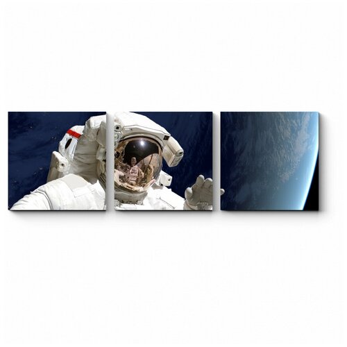 Модульная картина Привет из открытого космоса 60x20