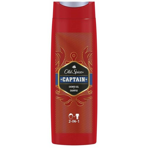 Гель для душа OLD SPICE 2в1 Captain,+ шампунь