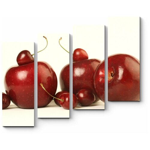 Модульная картина Вишнево-яблочное настроение 120x104