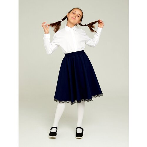 Школьная юбка IRINA EGOROVA, размер 152, синий