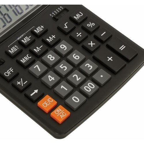 Калькулятор настольный большой 12 разрядов SDC-762N 200x160мм двойное питание