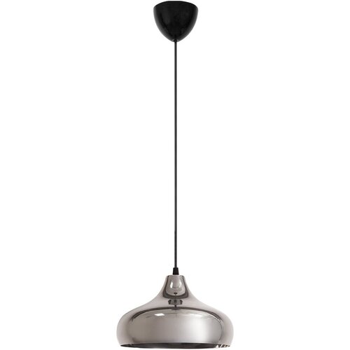 Светильник потолочный подвесной лофт люстра для освещения кухни прихожей плафон металлический "хром"E2